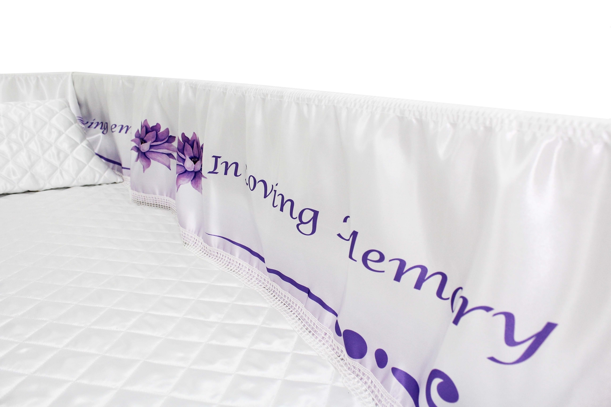 Leslie R Tipping Limited Funeral Supplies. Purple Lotus - In Loving Memory